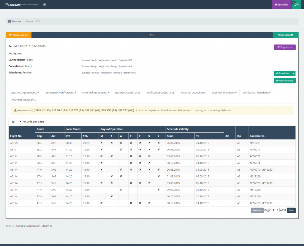 SYNDESIS - Codeshare Management System - aviBright