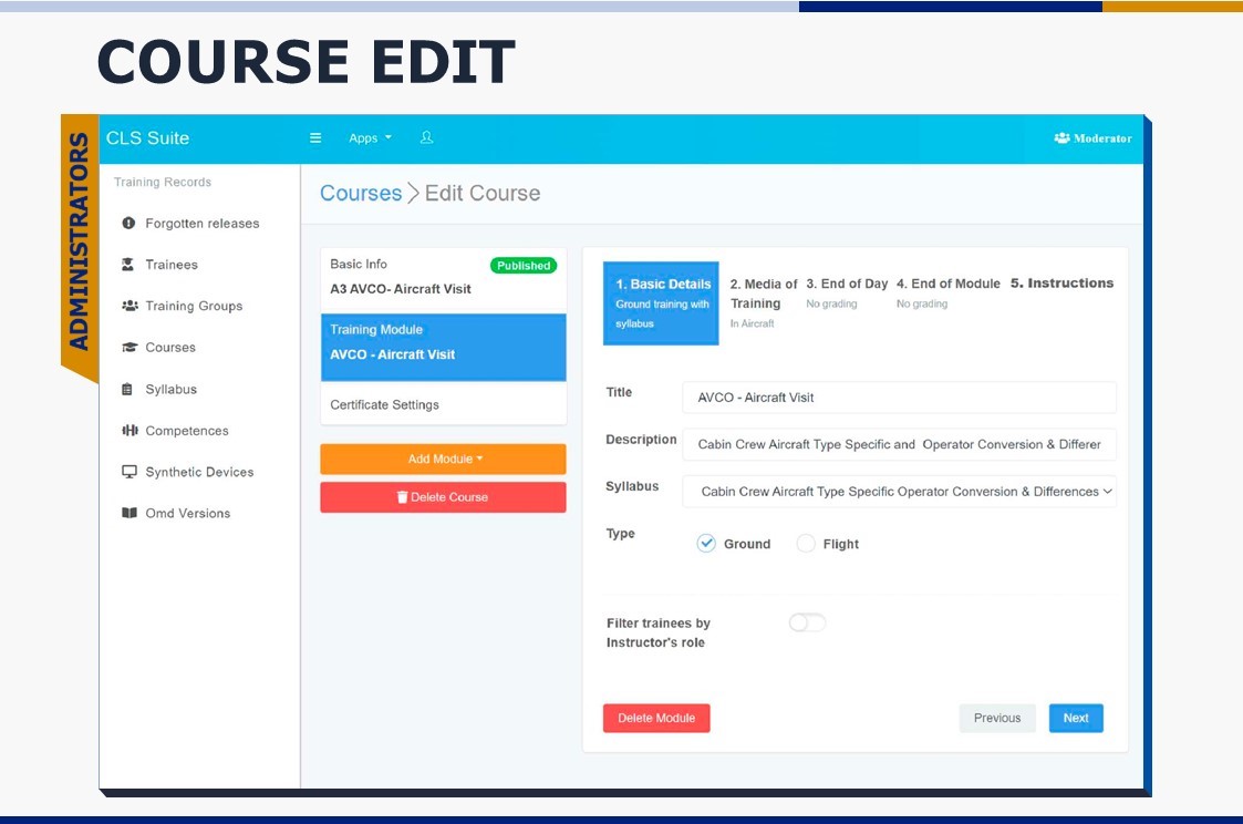 CLS Airline Training Management System - aviBright